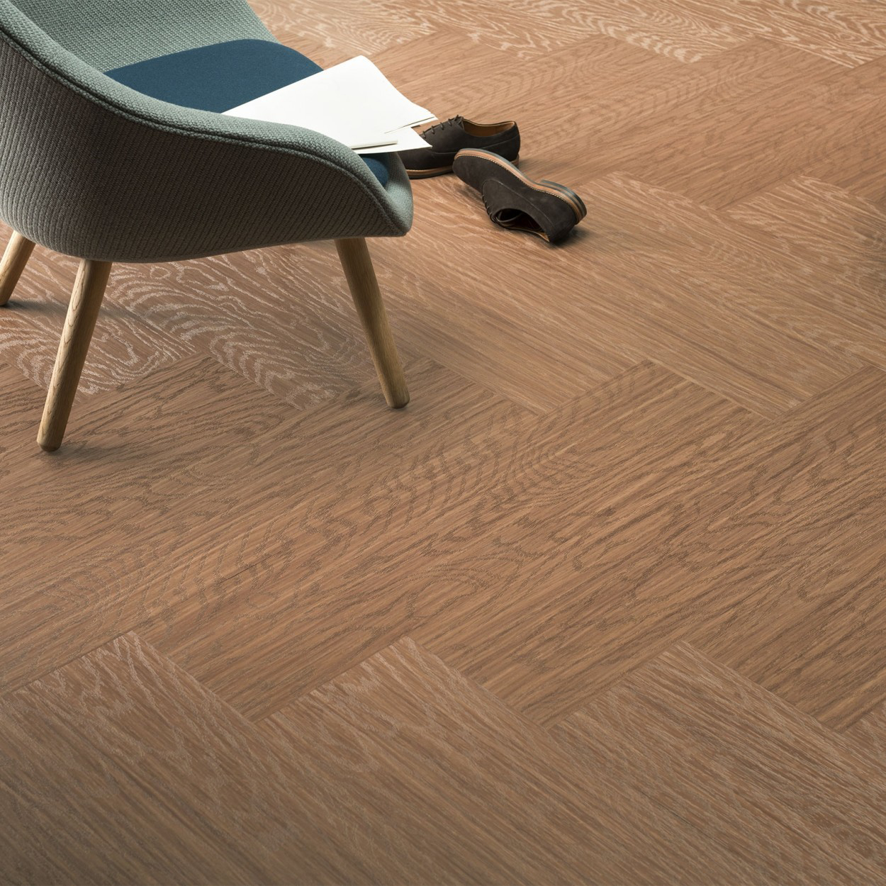 Marmoleum Modular Textura fresh walnut te5229. Floorin e-pood