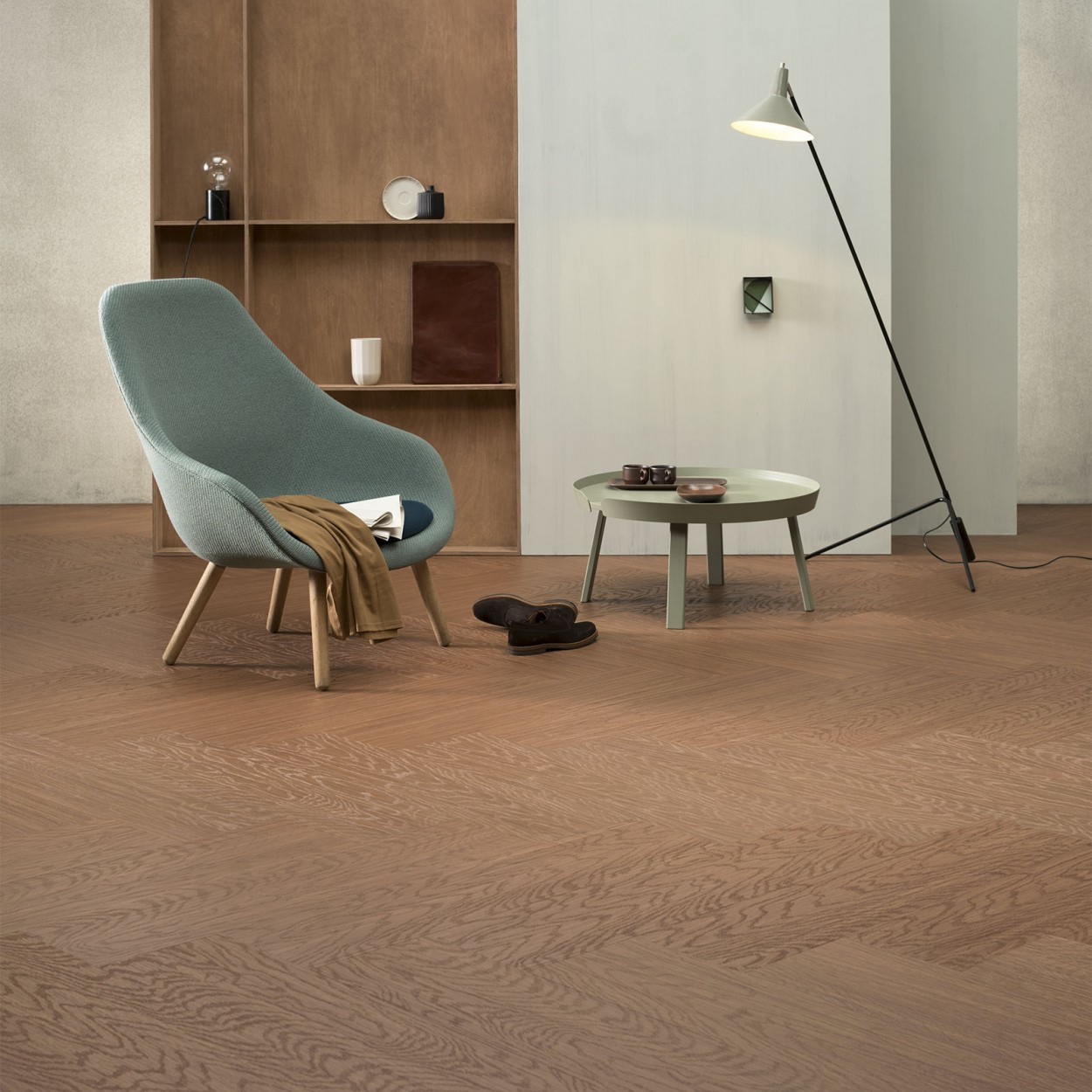 Marmoleum Modular Textura fresh walnut te5229. Floorin e-pood
