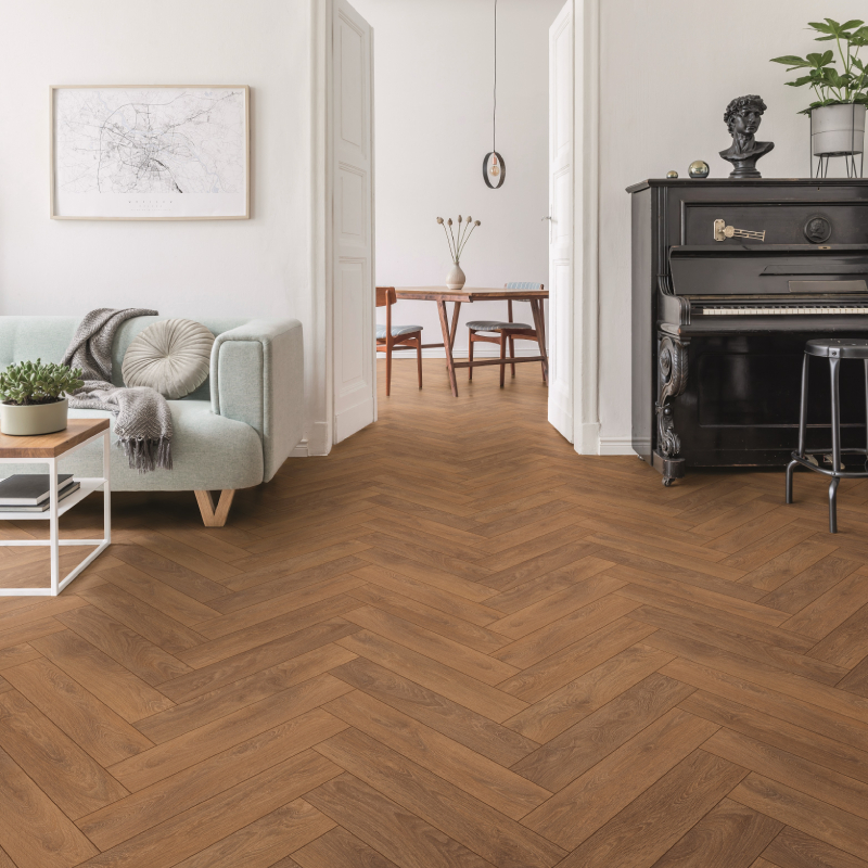 Laminaatparkett Krono Herringbone 8 harlech oak 8573 . Floorin e-pood
